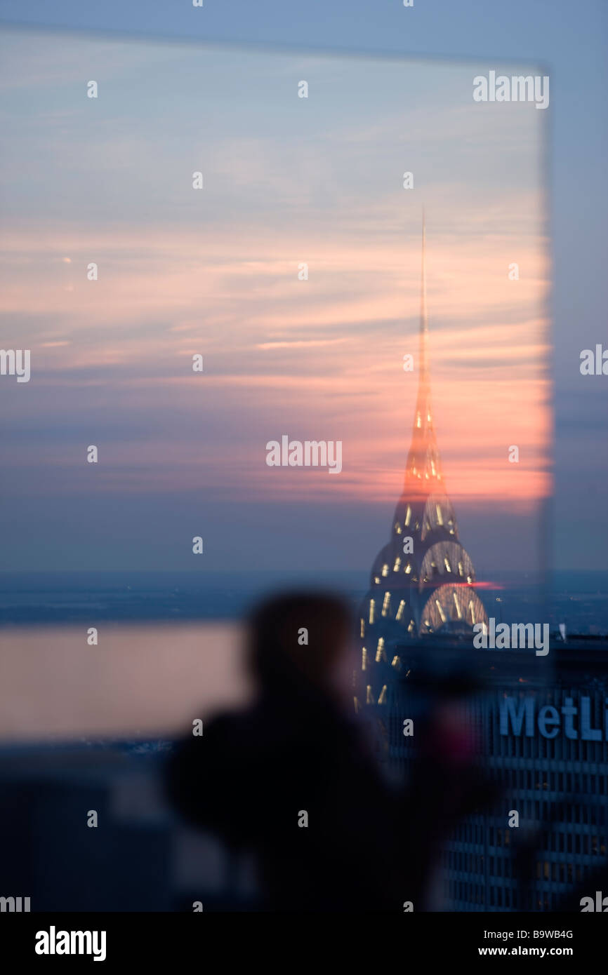 CHRYSLER BUILDING (©WILLIAM VAN ALLEN 1930) FROM TOP OF THE ROCK ...