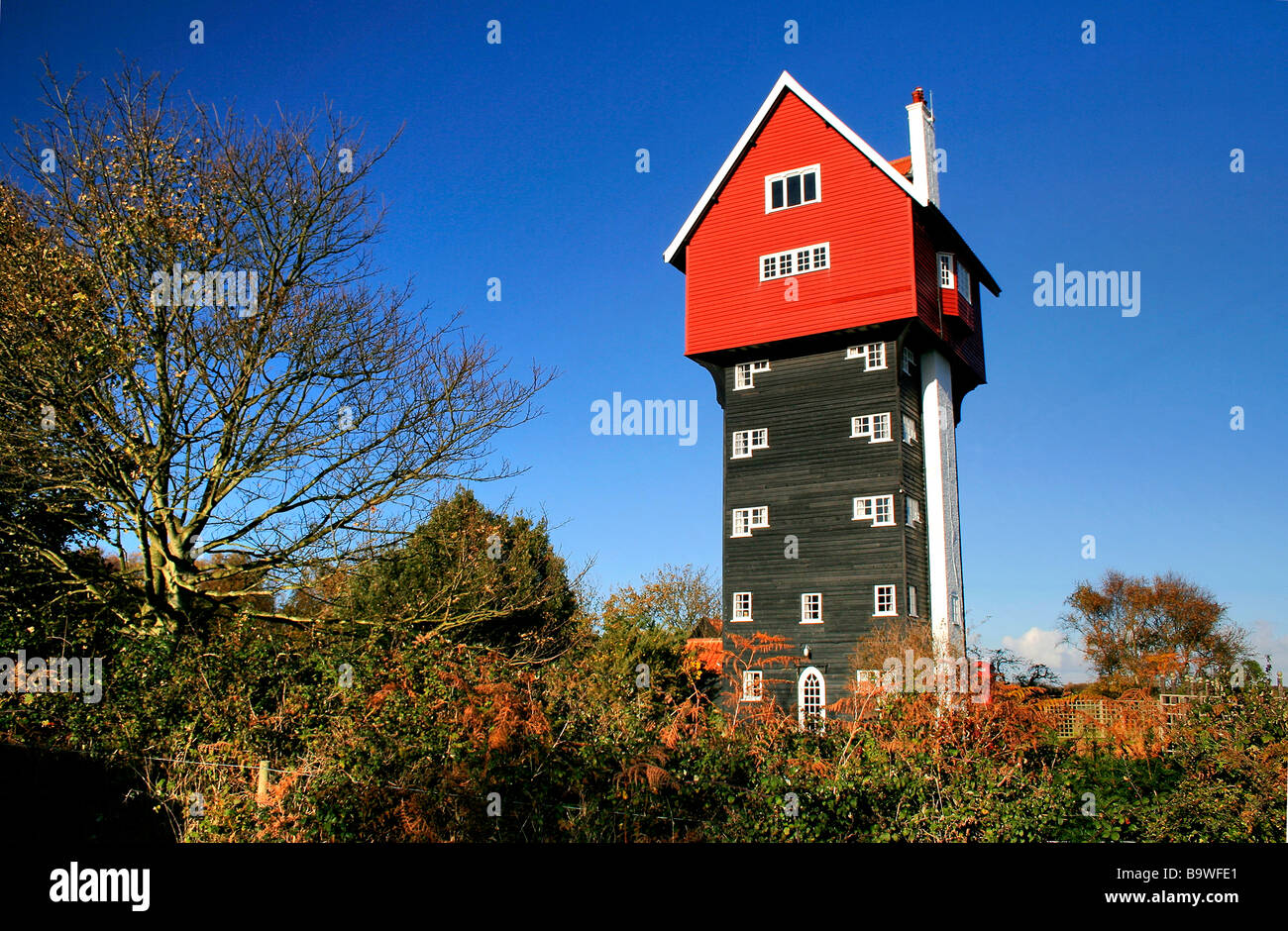 The Red House in the Clouds Thorpeness village Suffolk County England ...