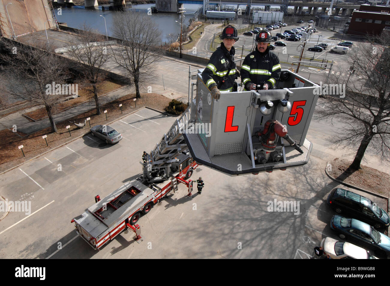 Fire truck ladder hi-res stock photography and images - Alamy