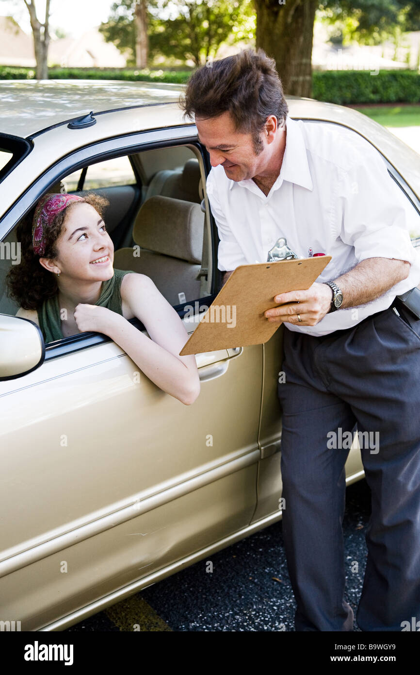 teen girl learning to drive Stock Photo - Alamy