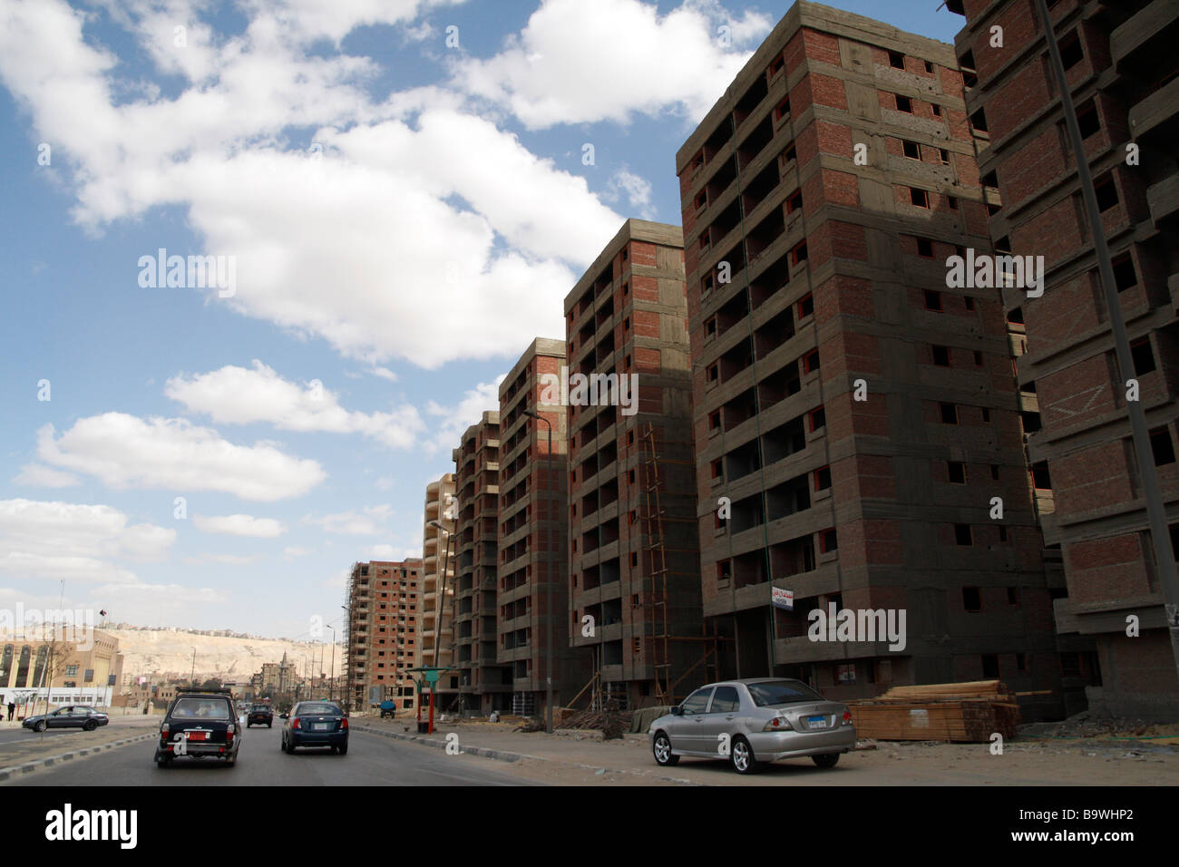 Tower blocks on the outskirts of Cairo in Egypt Stock Photo - Alamy