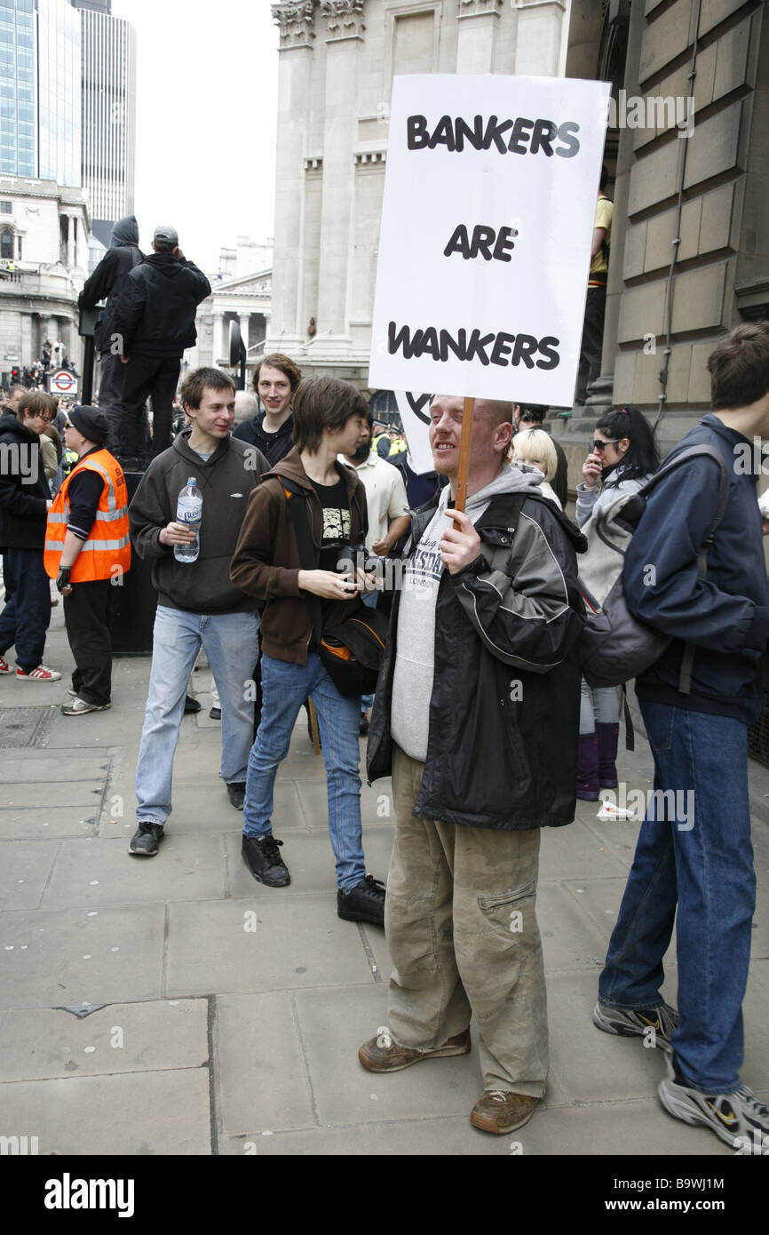 Placard outside bank england hi-res stock photography and images - Alamy