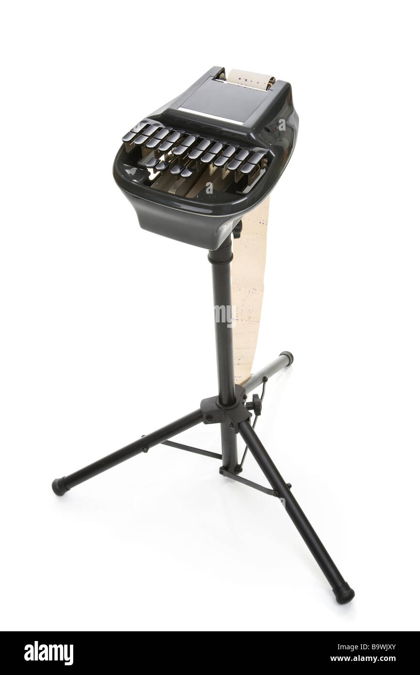 Stenography machine Cut Out Stock Images & Pictures - Alamy