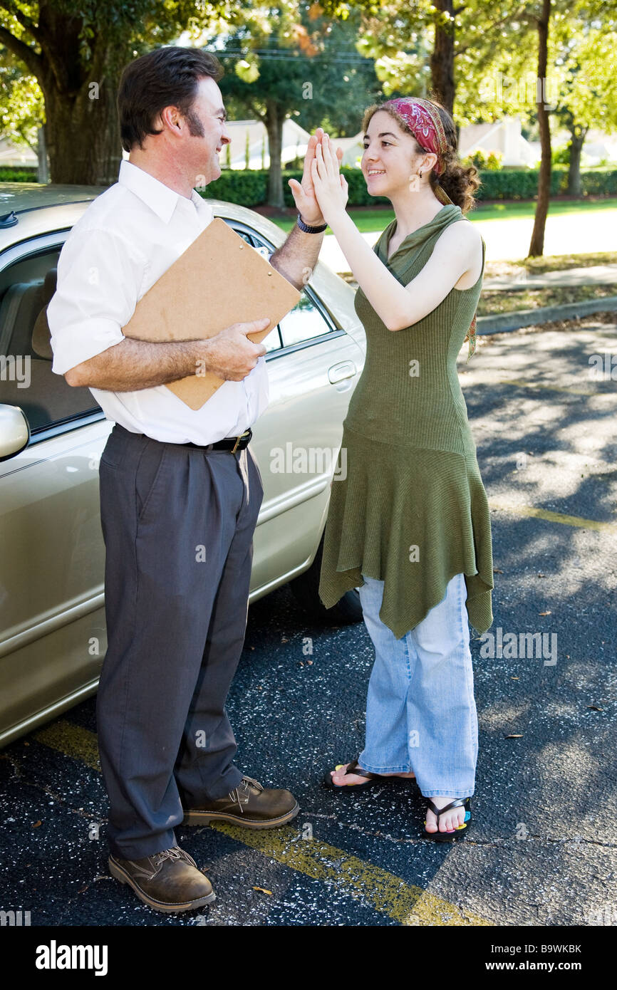 teen girl learning to drive Stock Photo - Alamy