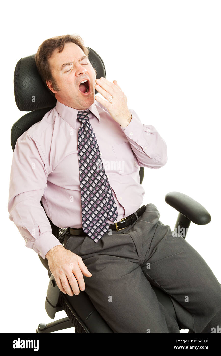 Man relaxing in leather chair hi-res stock photography and images - Alamy