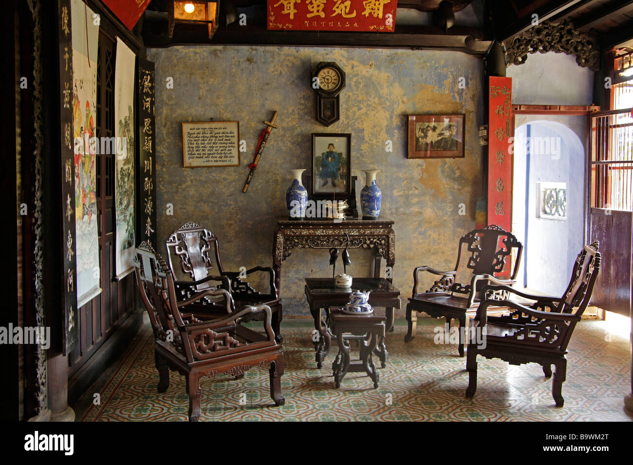 historical living room inside The Tran Family Home and Chapel Hoi An ...