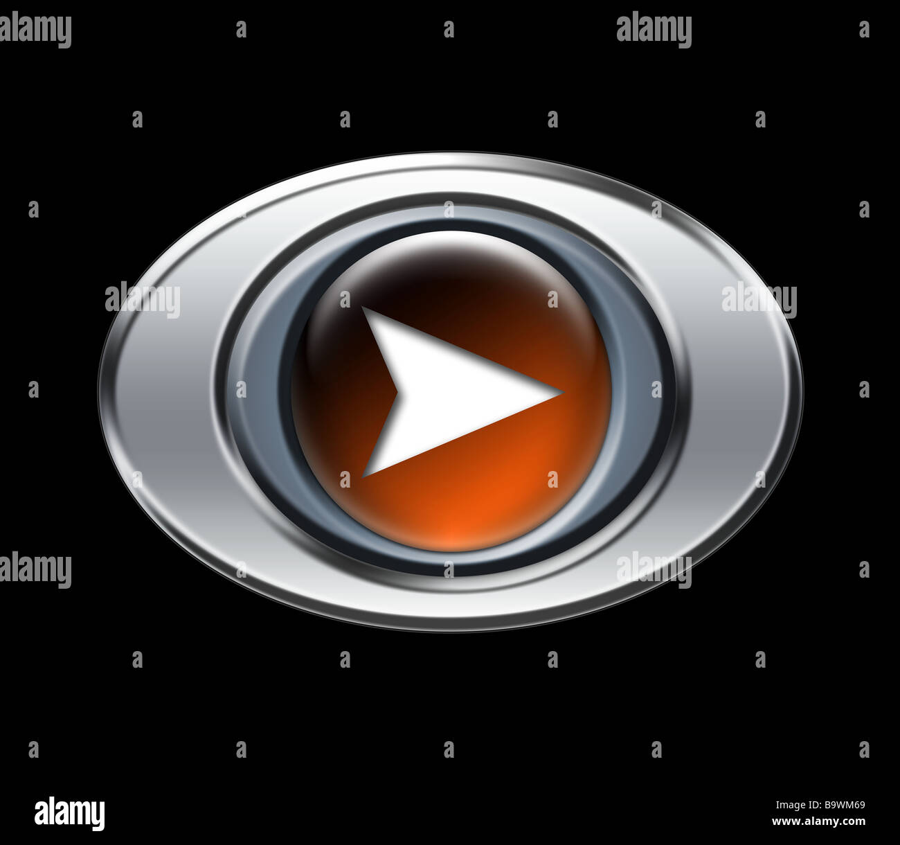Navigation icon with frame over black background Stock Photo - Alamy