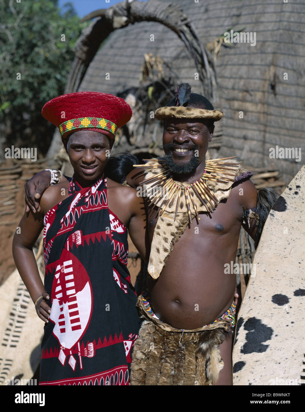 Zulu tribe couple hi-res stock photography and images - Alamy