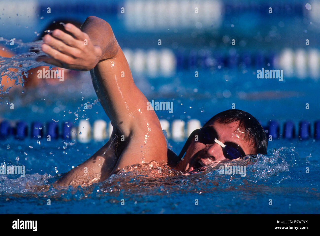 Olympic swimmer in a race hi-res stock photography and images - Alamy