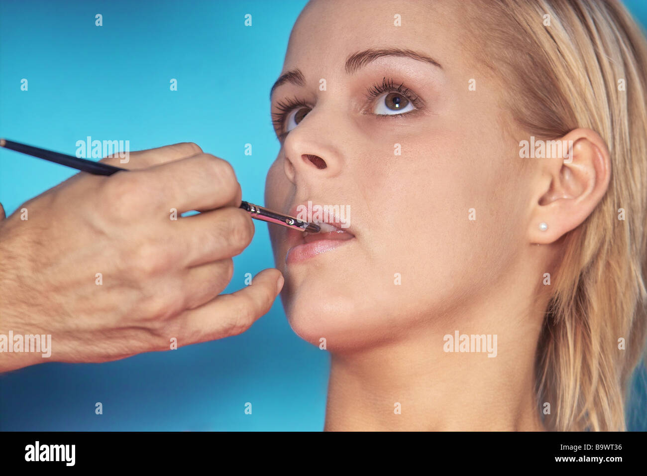 Cyan lips hi-res stock photography and images - Alamy