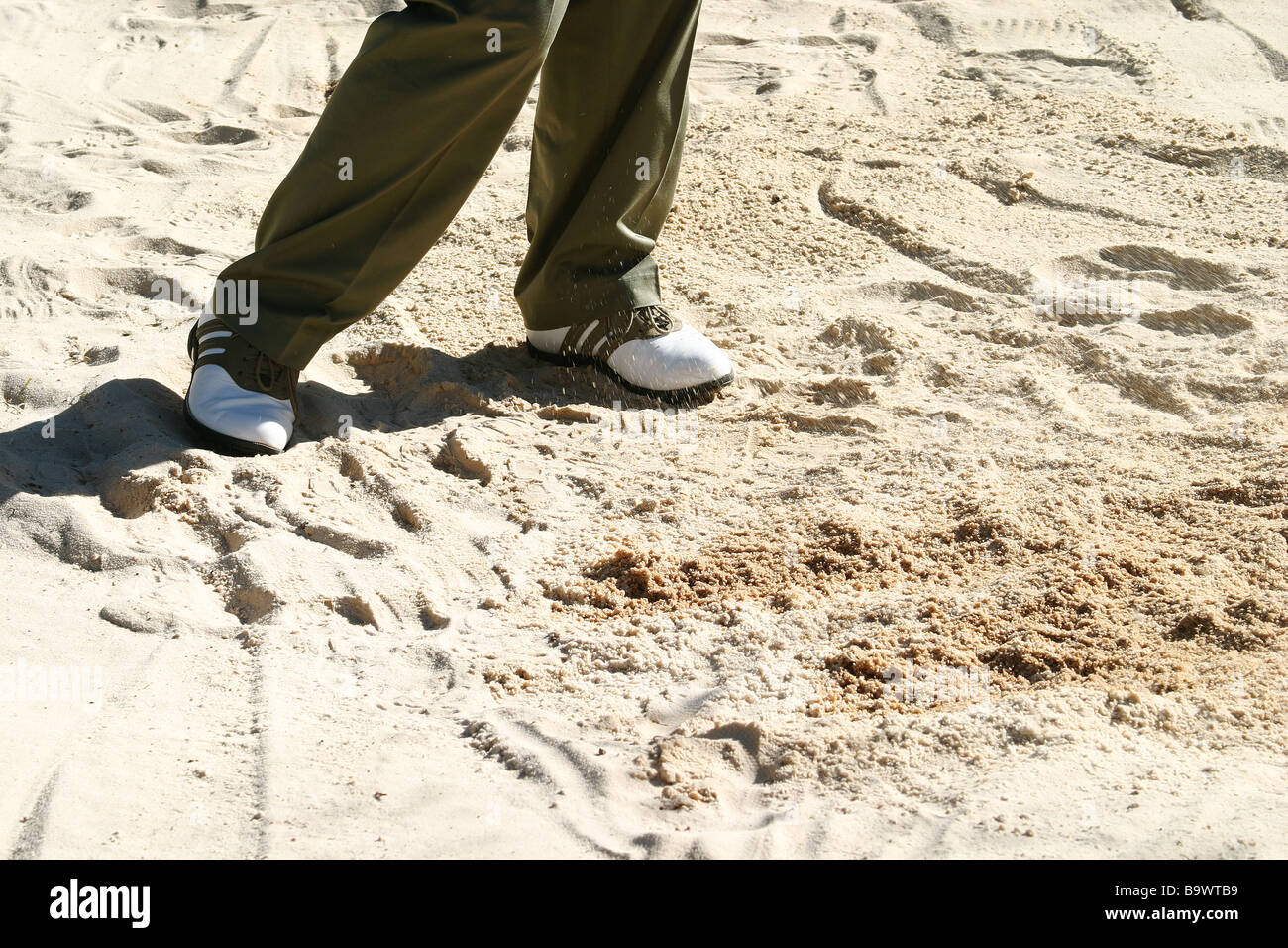 Ball bunker sand feet hi-res stock photography and images - Alamy