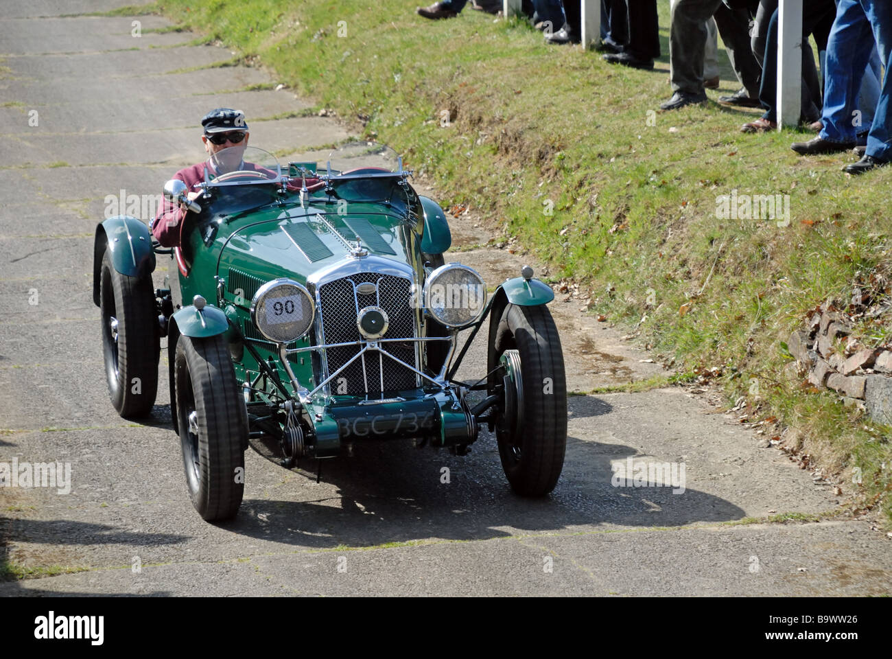 BGC 734 a 1934 Wolseley Hornet Barry Baxter ascending at speed on the ...