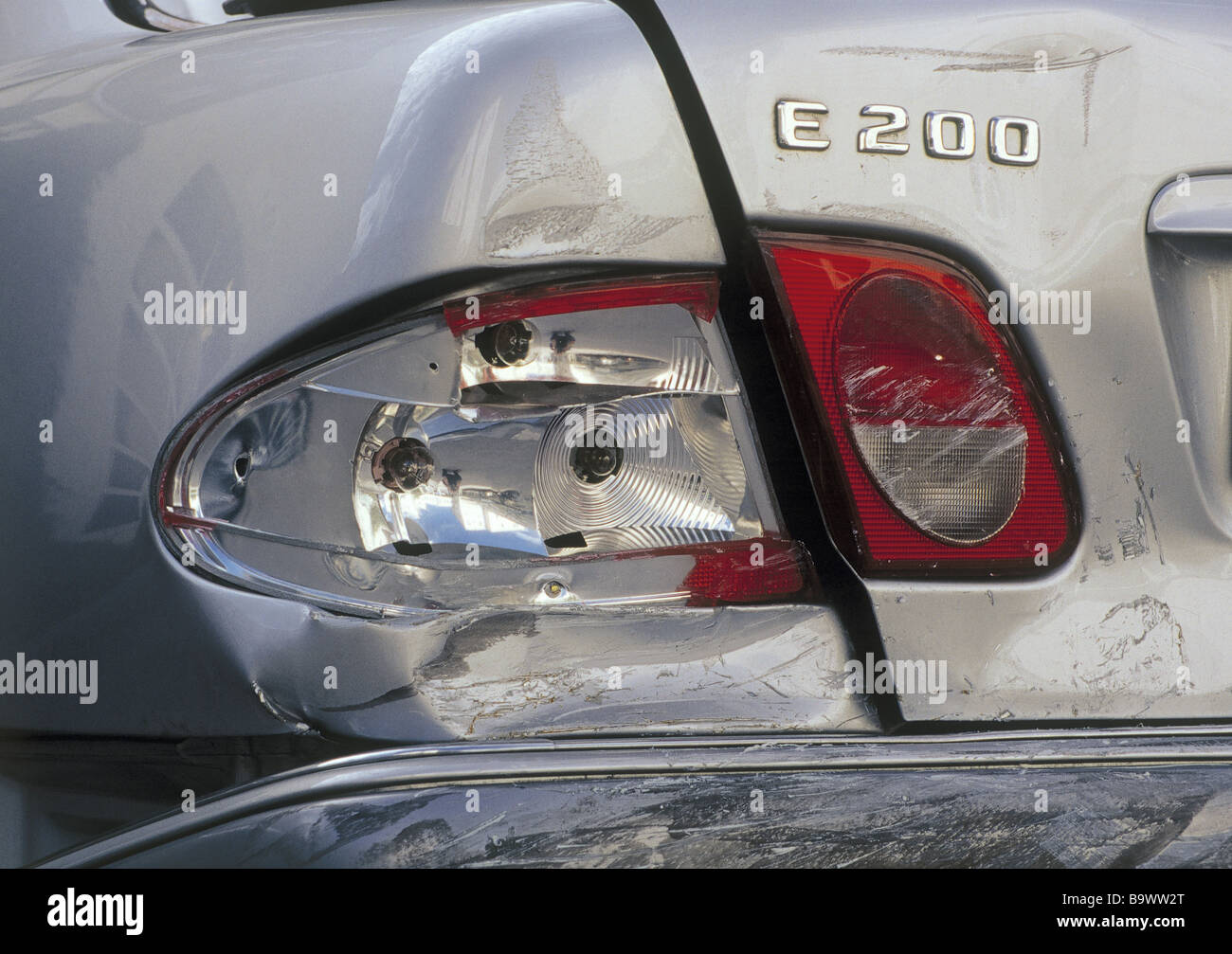 Broken tail light in road hi-res stock photography and images - Alamy