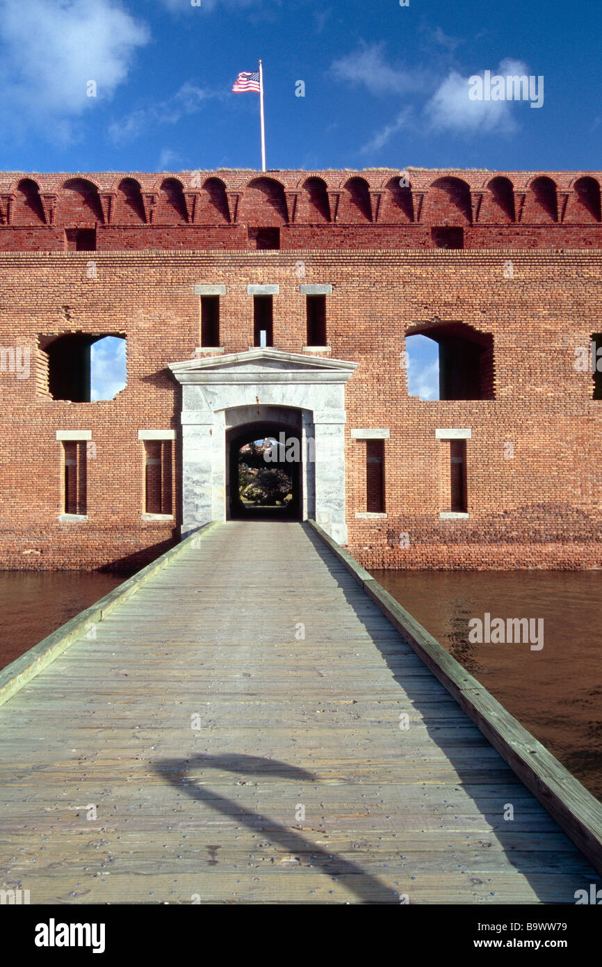 Bridge over a Moat Fort Jefferson Entrance Gate Dry Tortugas Florida ...