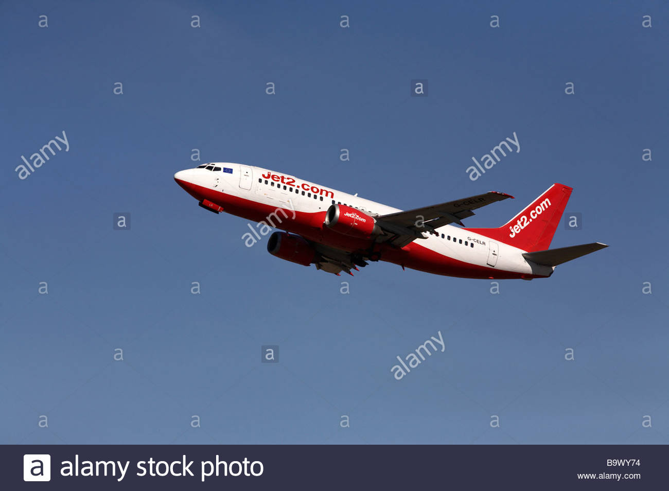 Jet2.com flight shortly after takeoff Stock Photo - Alamy