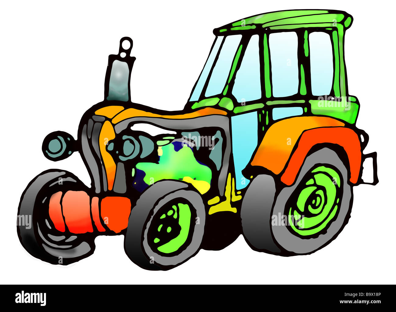 Tractor Cut Out Stock Images & Pictures - Alamy