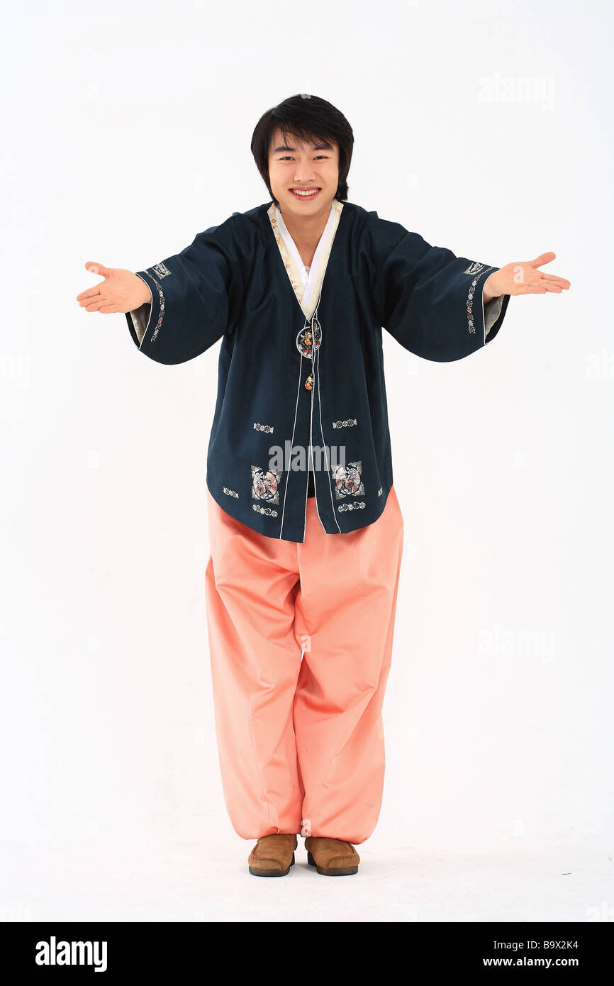 Man in Traditional Korean, Dress Stock Photo - Alamy