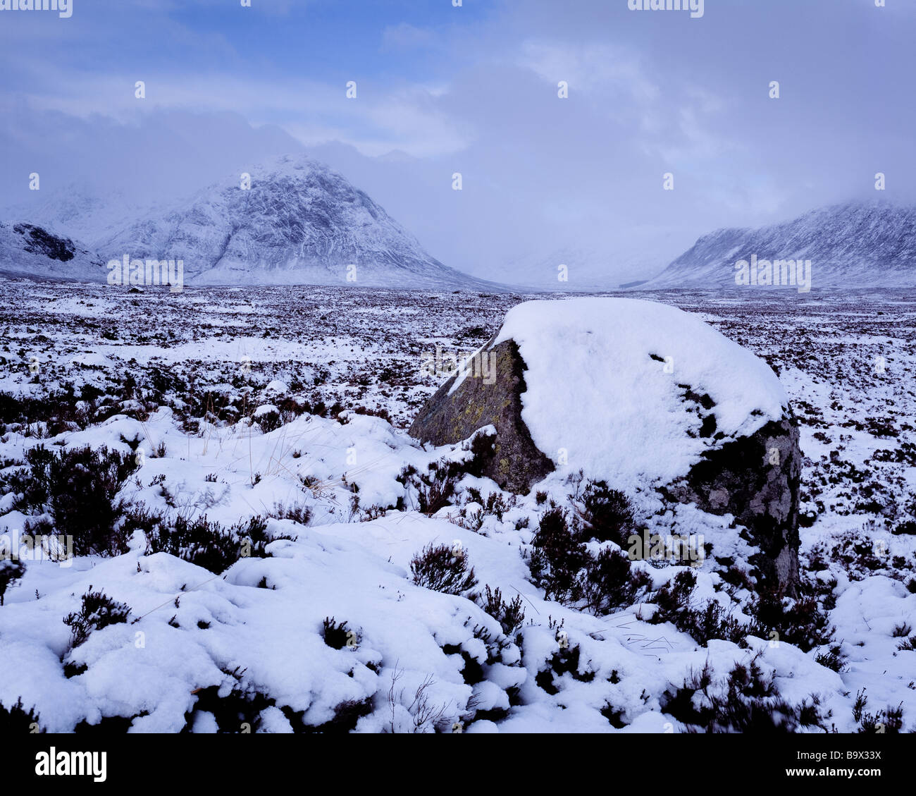 Winter in Glencoe, Scottish Highlands Stock Photo - Alamy