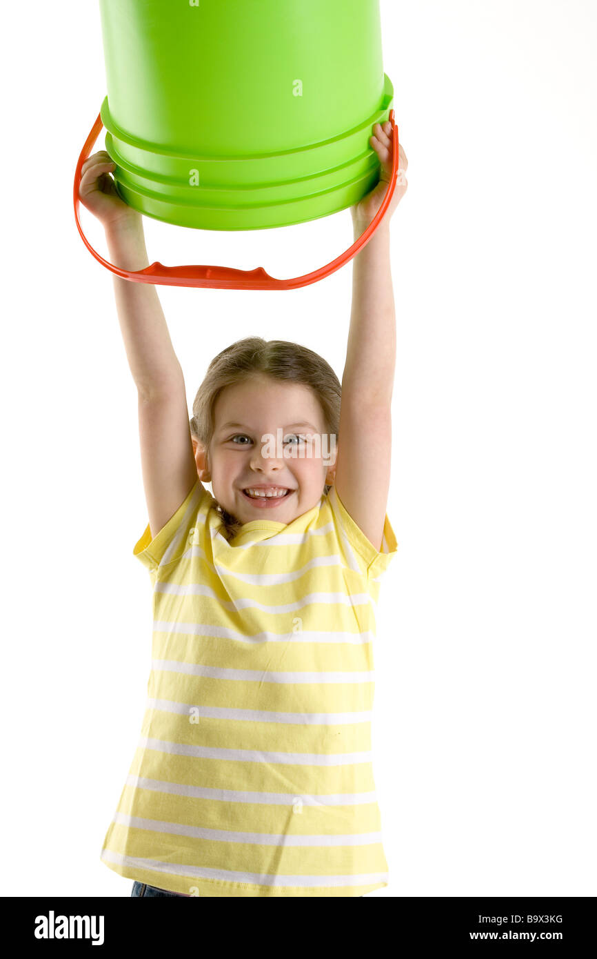 Girl with pail hi-res stock photography and images - Alamy