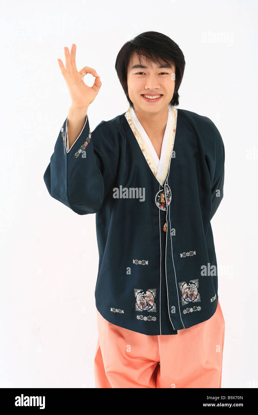 Man in Traditional Korean, Dress Stock Photo - Alamy