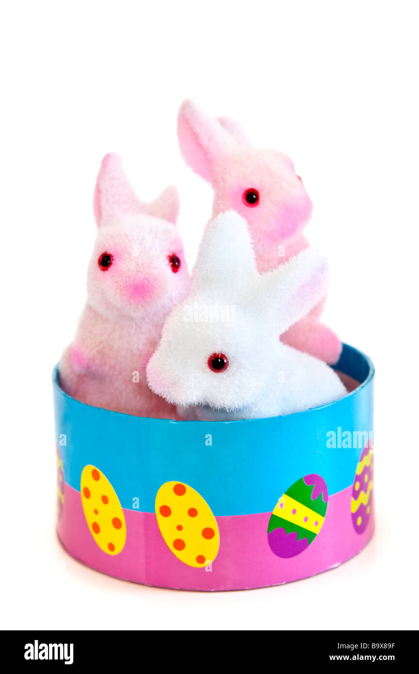 Cute toy bunny in Cut Out Stock Images & Pictures - Alamy