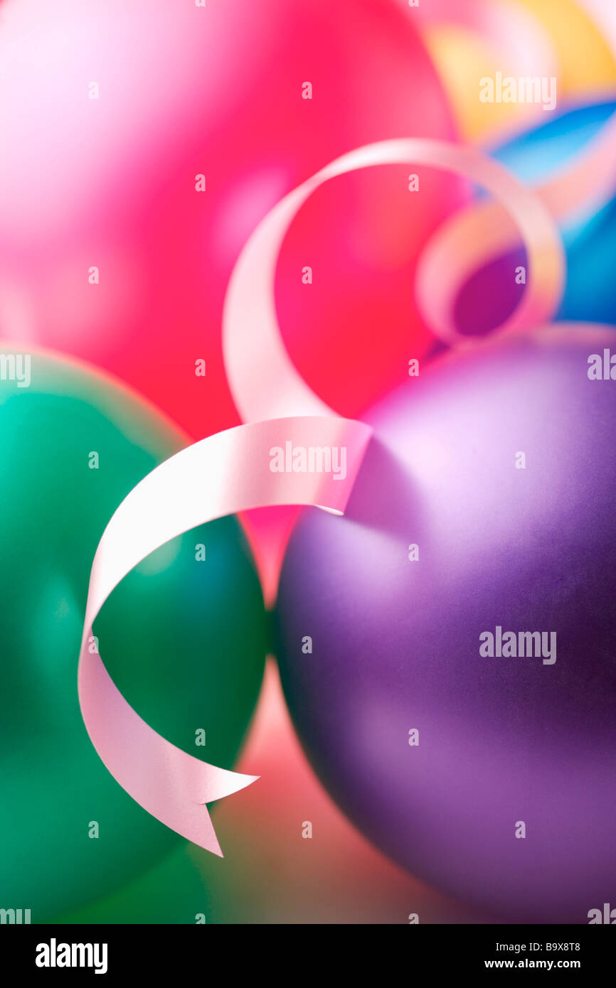 Multi colored balloons Stock Photo - Alamy