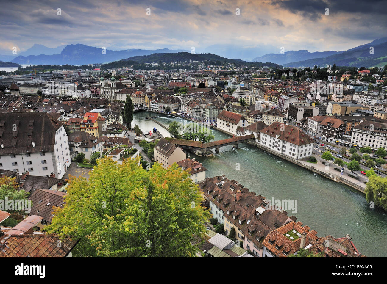 Cityscape lucerne switzerland aerial view hi-res stock photography and ...