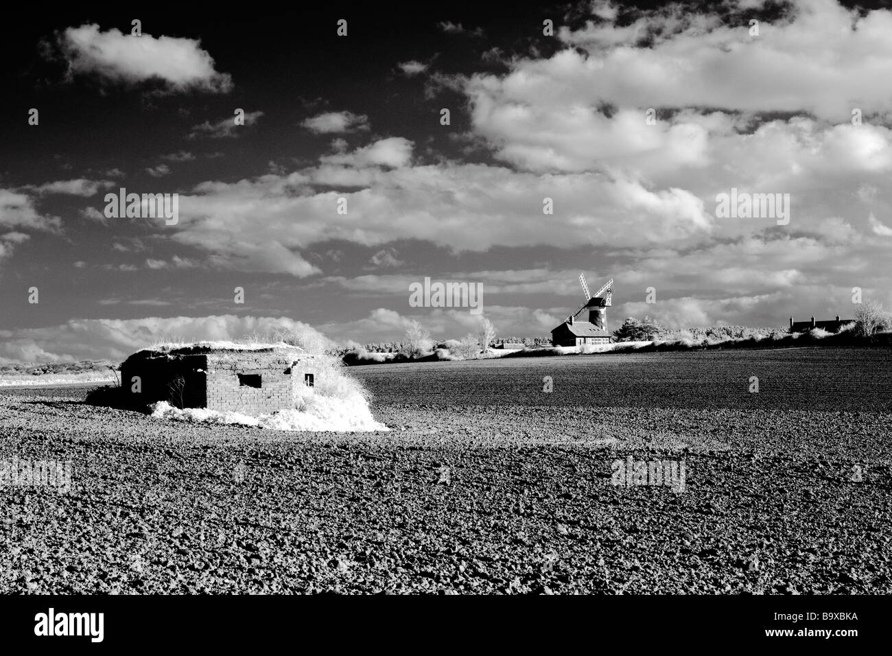 Bunker windmill infrared pillbox hi-res stock photography and images ...