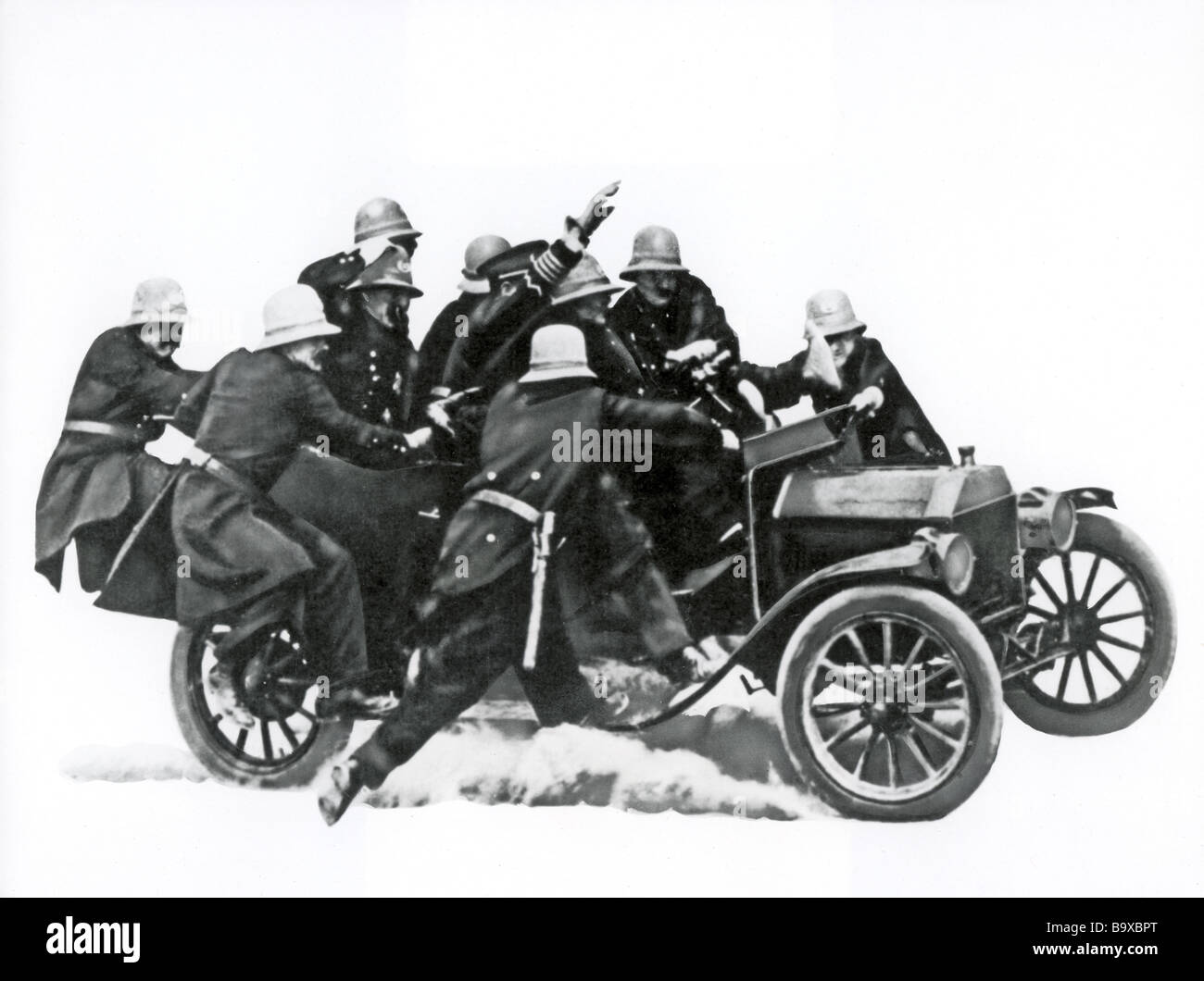 THE KEYSTONE COPS US silent film comedy group Stock Photo - Alamy