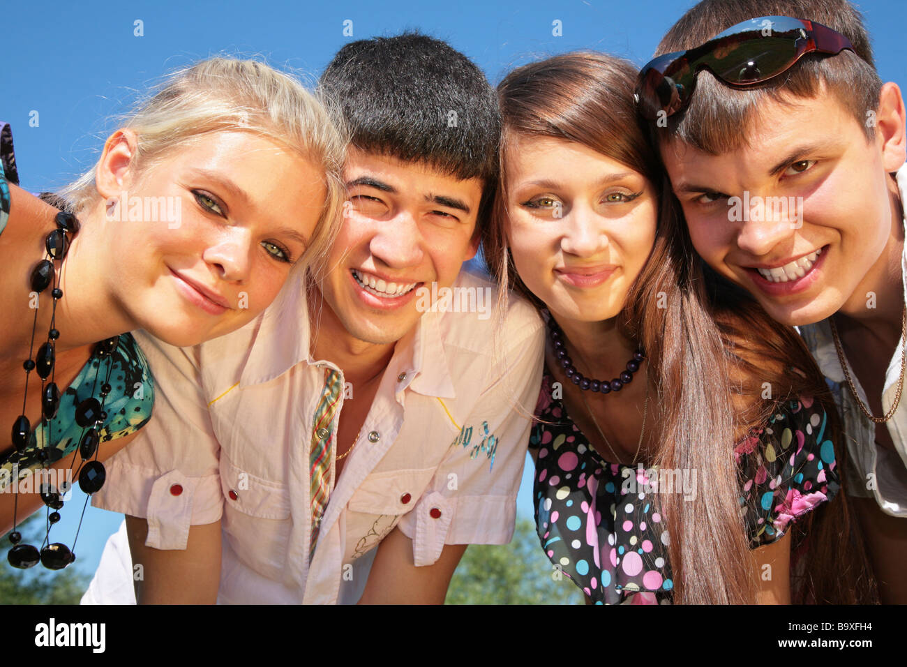 Portrait of group of friends Stock Photo - Alamy