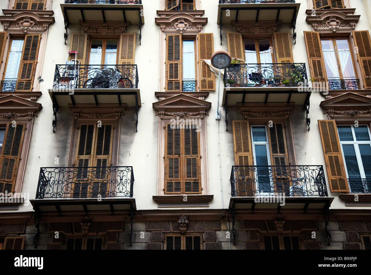 building detail, old town Nice Stock Photo - Alamy