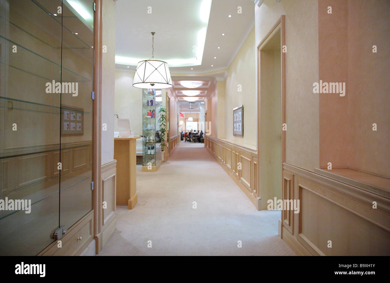 Long hall in the house Stock Photo - Alamy