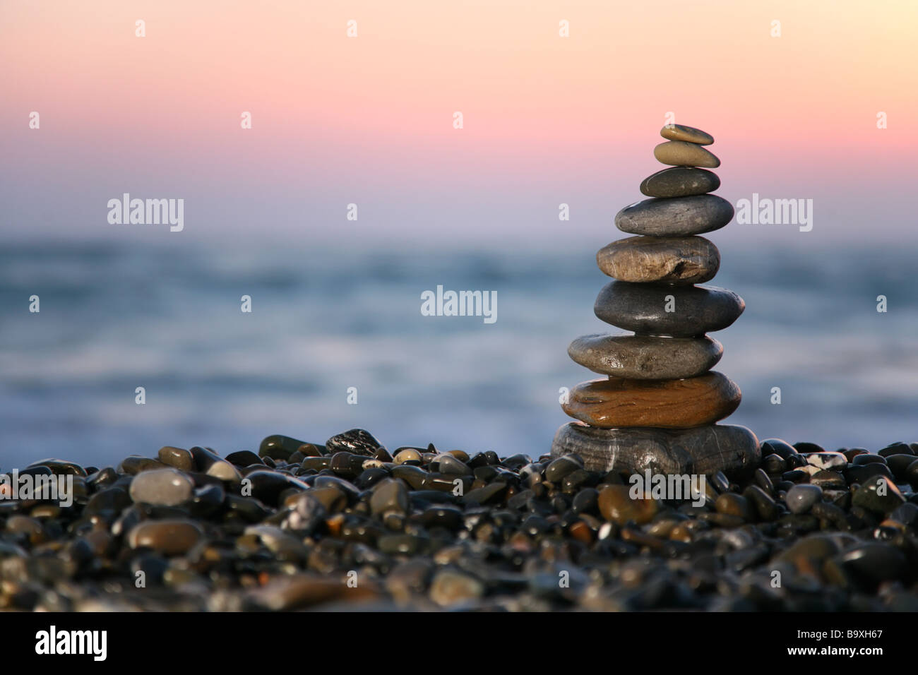 Small stone pyramid hi-res stock photography and images - Alamy