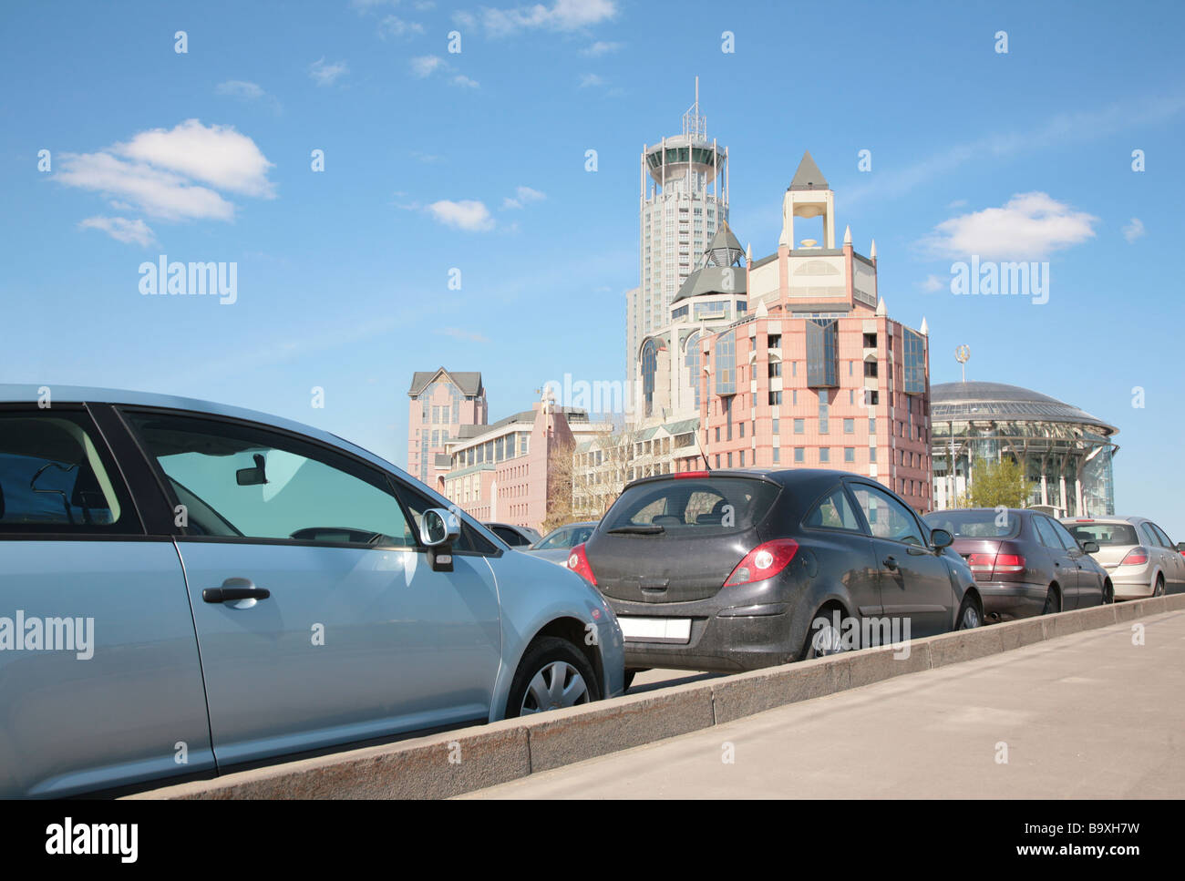 Cars on street Stock Photo - Alamy