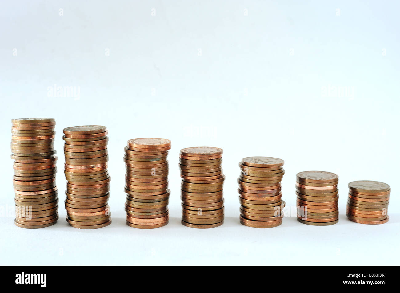 Stacks of pennies hi-res stock photography and images - Alamy
