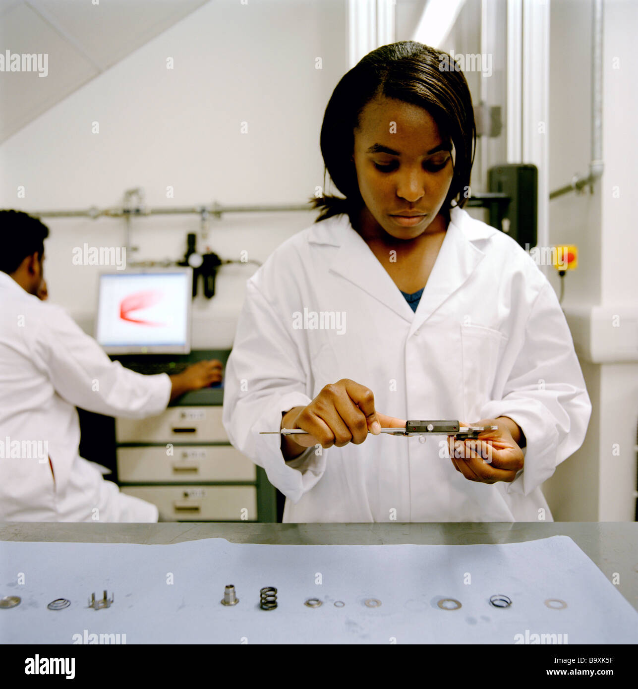 female science student, maths MA, chemistry BA Degree, testing ...