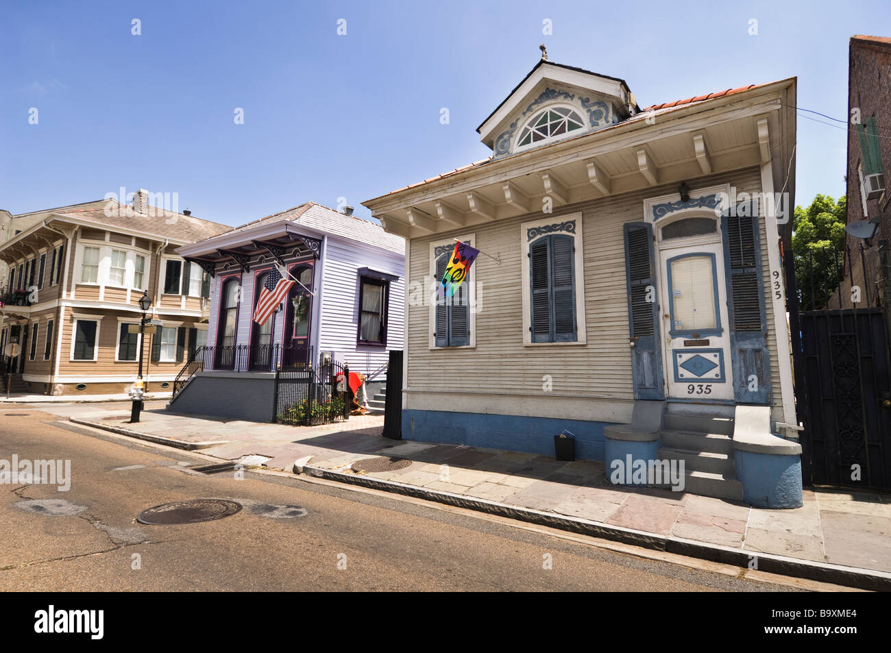 House of typical Creole architecture in New Orleans Stock Photo - Alamy