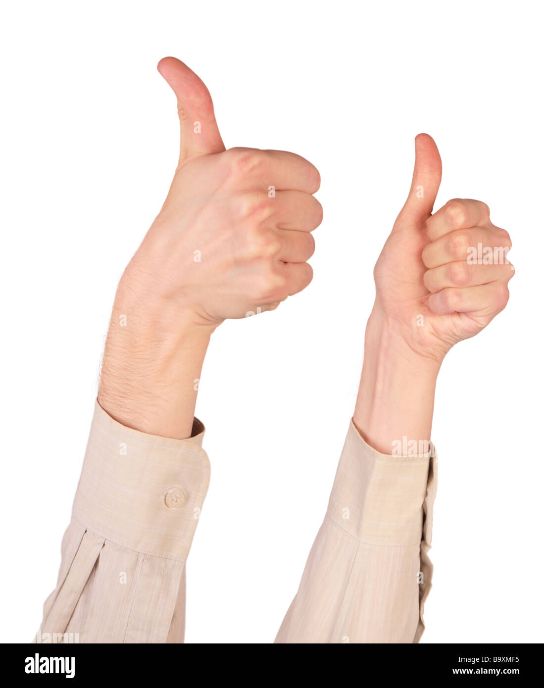 both hands gives gesture Stock Photo - Alamy