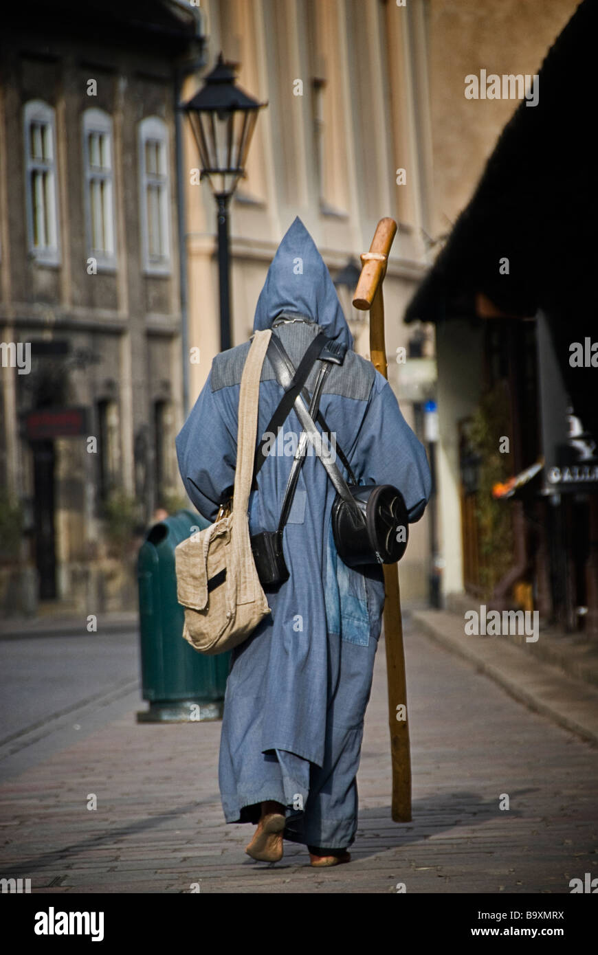 Pilgrim with walking stick hi-res stock photography and images - Alamy