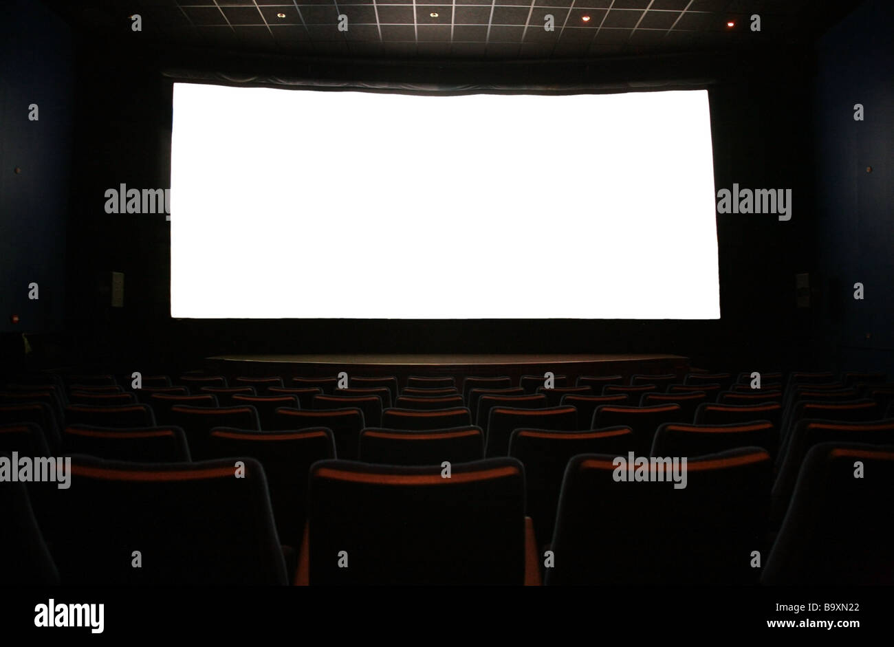 film screen in dark cinema Stock Photo - Alamy