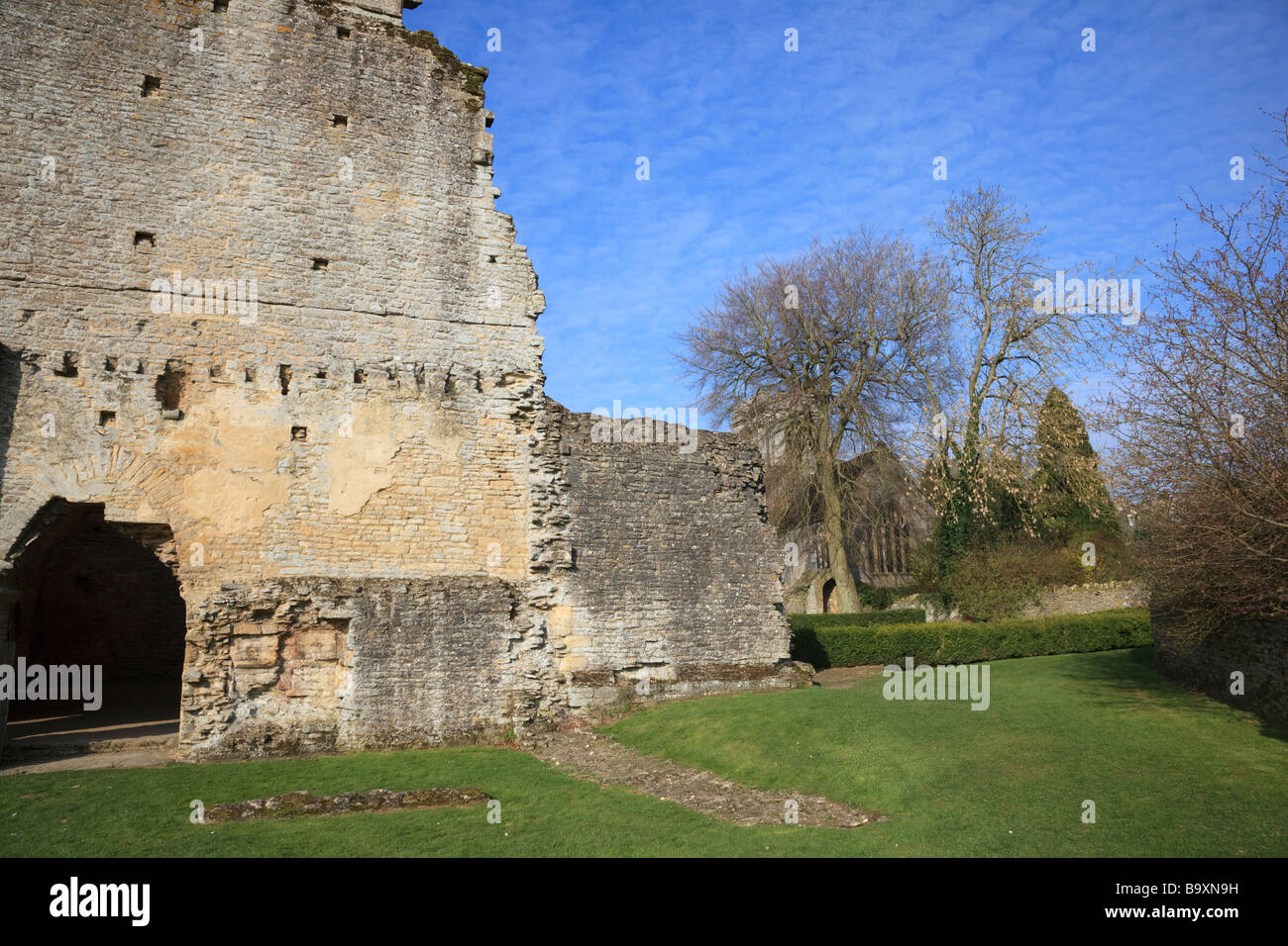Cotswolds Oxfordshire, Minster Lovell Hall, built by Lord William ...