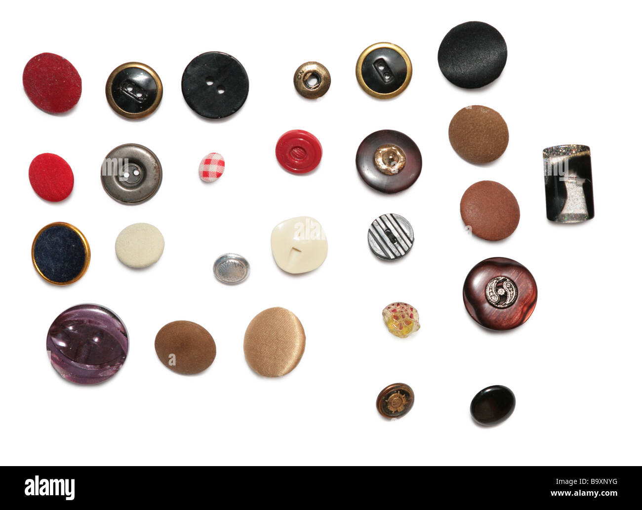 Rows of buttons Stock Photo - Alamy