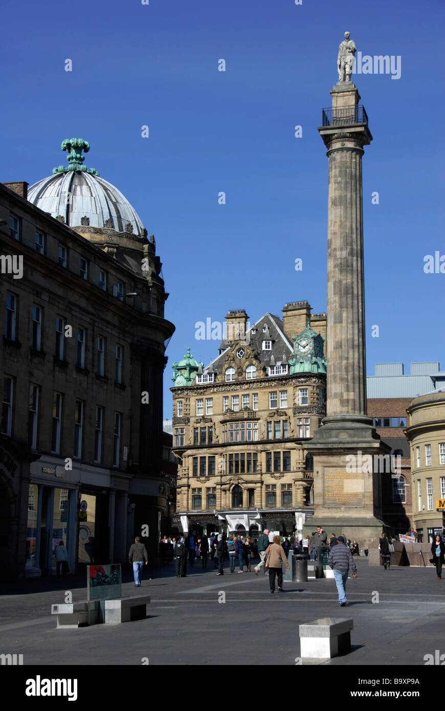 greys monument newcastle Stock Photo - Alamy