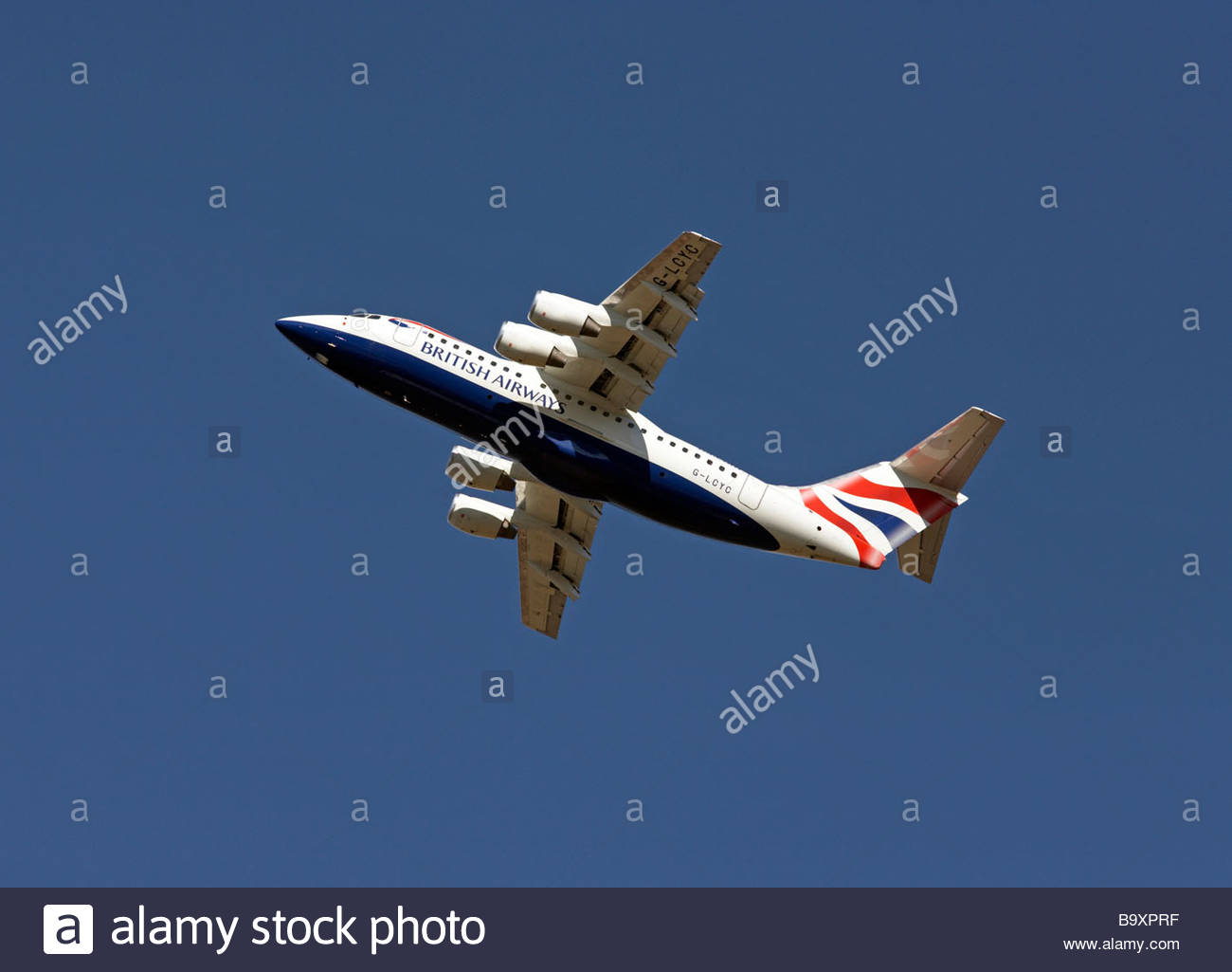 British Airways flight shortly after takeoff Stock Photo - Alamy