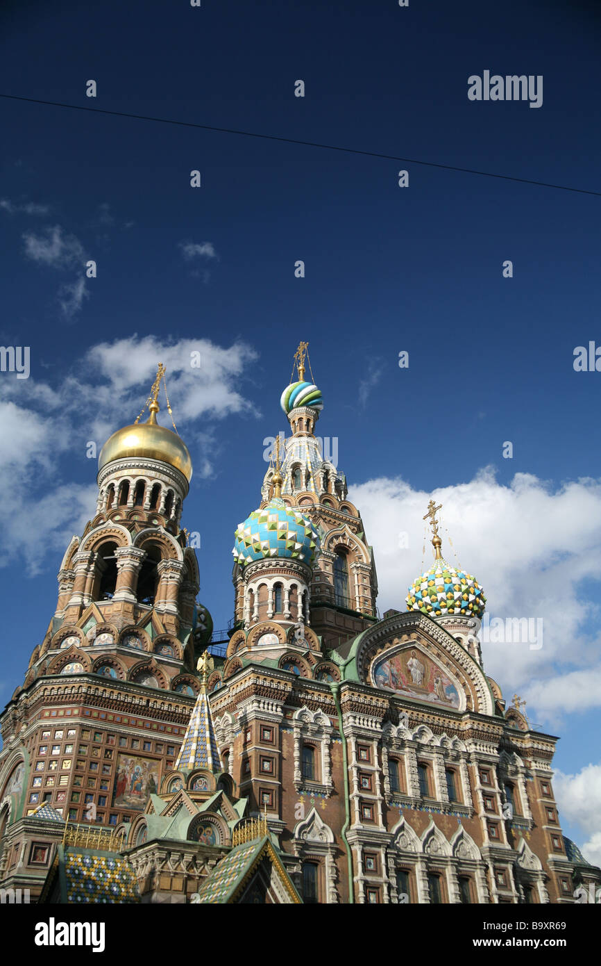 Saint Petersburg (Russia), 2006. The Church of Our Savior on the ...