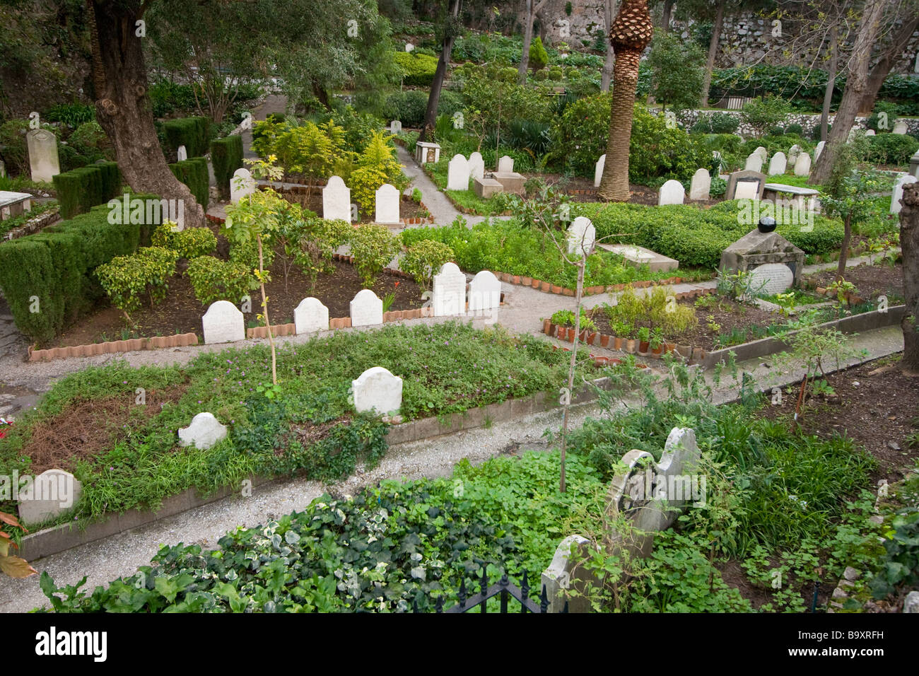 Trafalgar Cemetery in Gibraltar Stock Photo - Alamy