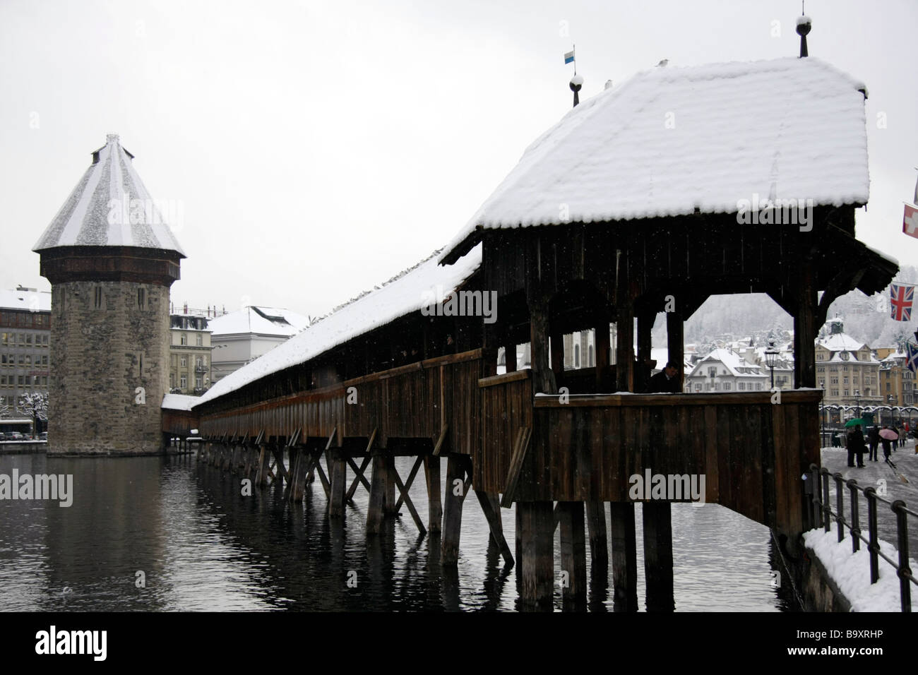 Chapel bridge winter hi-res stock photography and images - Alamy