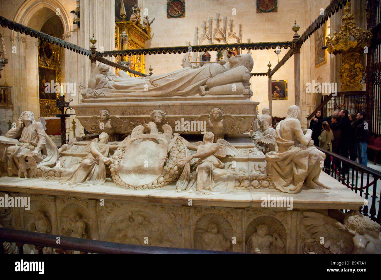 Tomb of Ferdinand and Isabella in Capilla Real of the Granada Cathedral ...