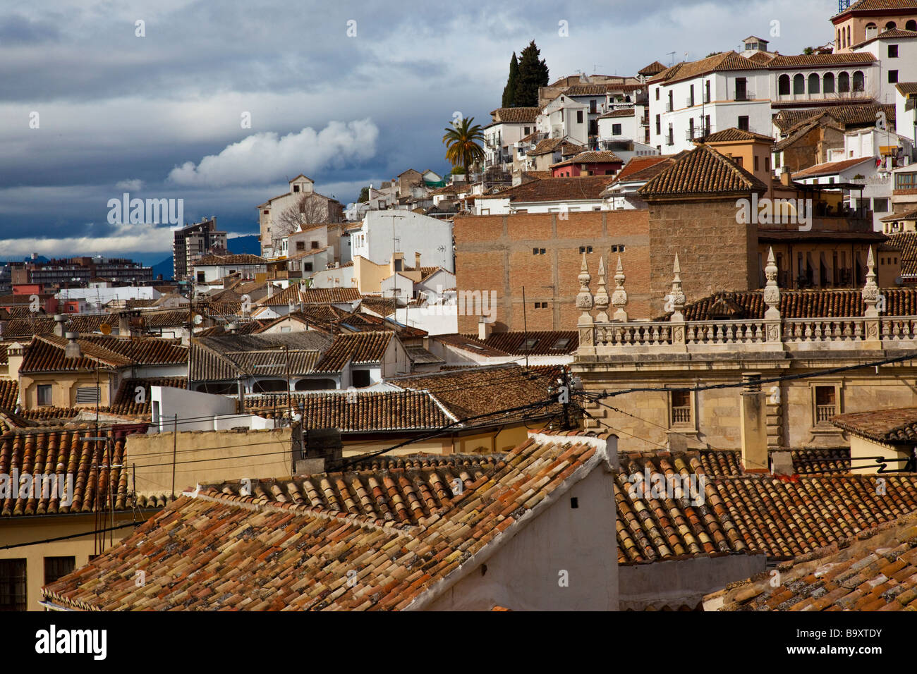 Rooftop View in Granada Spain Stock Photo - Alamy