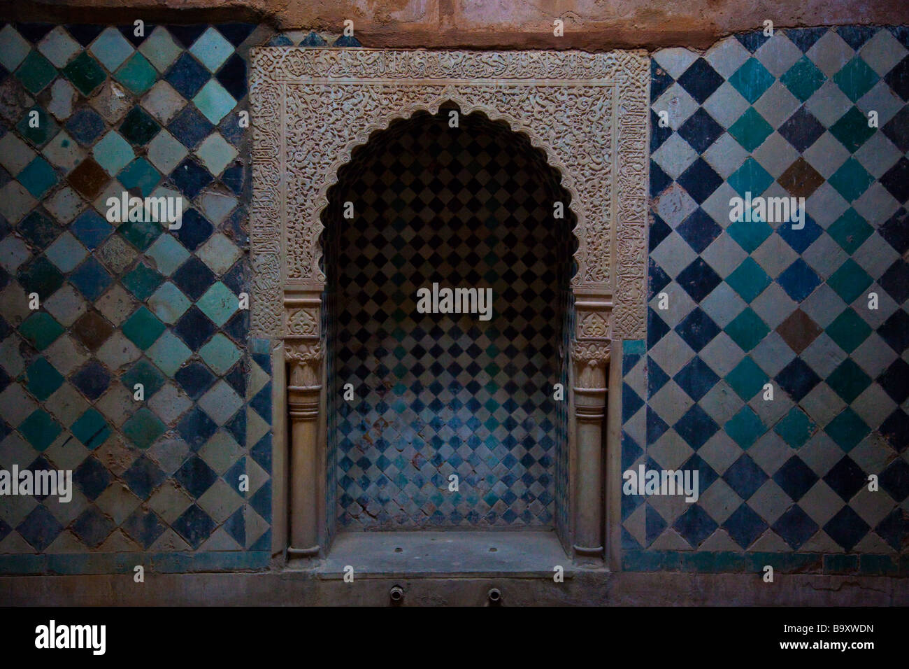 Hammam inside the Palace in the Alhambra in Granada Spain Stock Photo ...